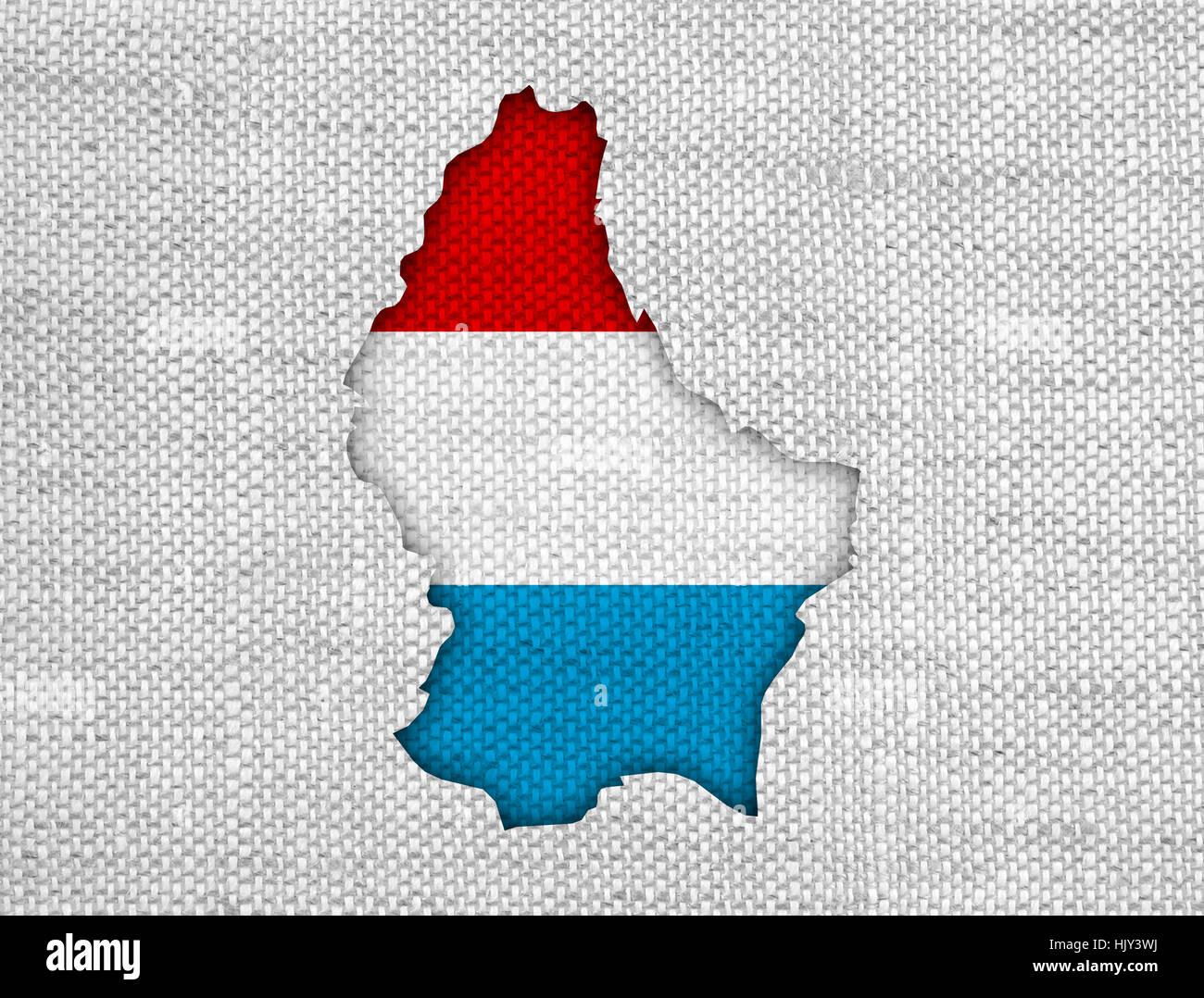Luxembourg flag map hi-res stock photography and images - Alamy