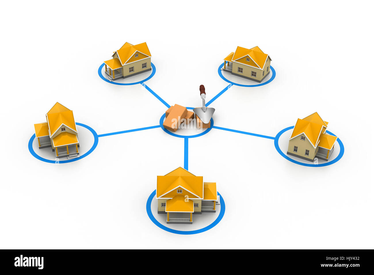 house, building, object, single, isolated, symbolic, social, model ...