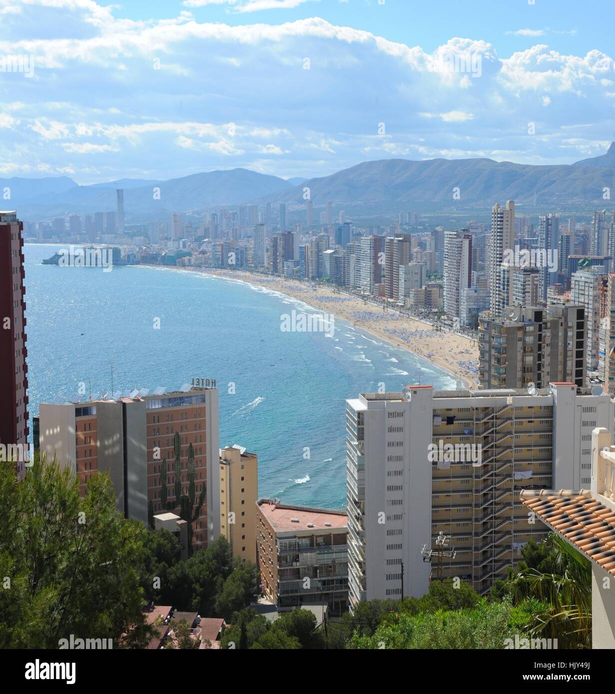 spain, coast, skyline, hispanic, spanish, blue, humans, human beings ...
