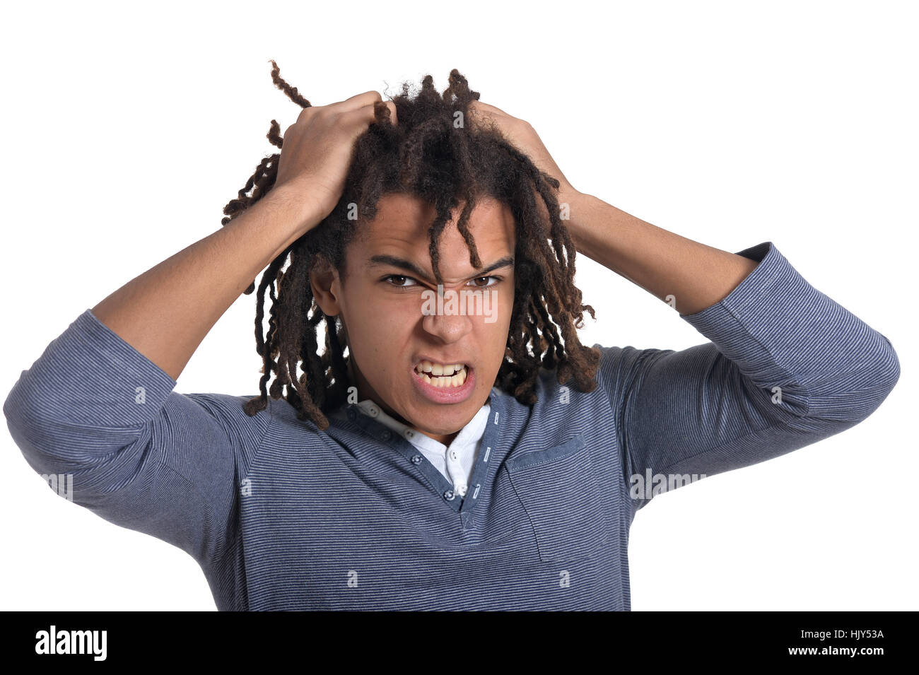 young man making facial expression Stock Photo - Alamy