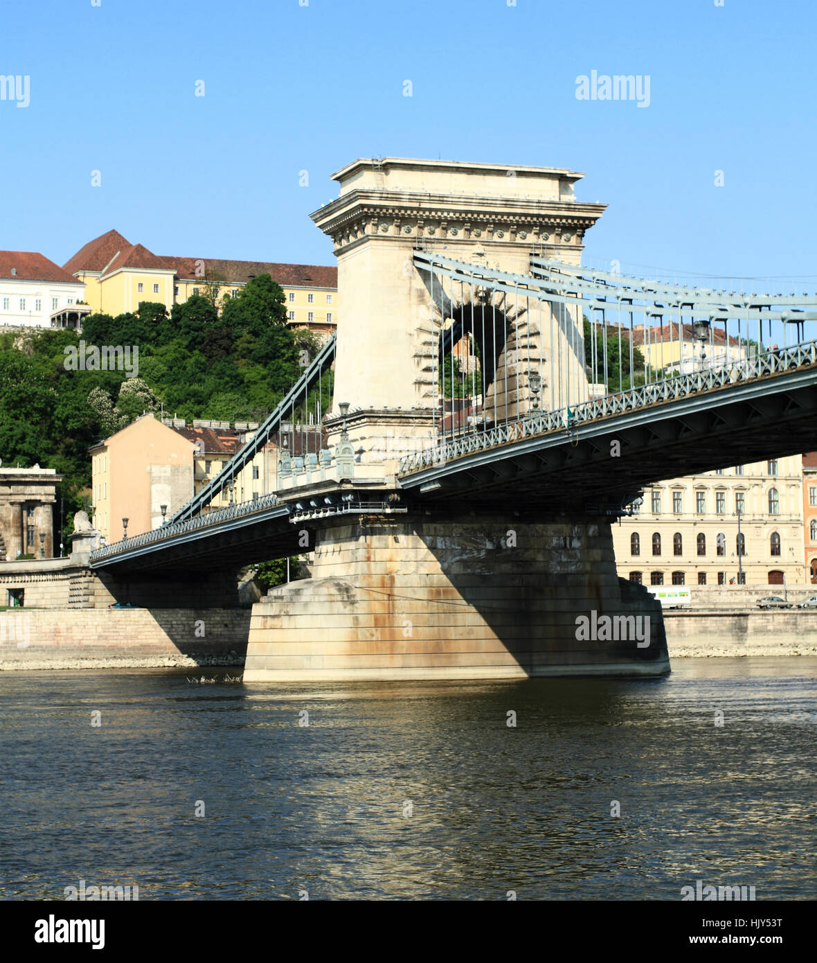 bridge, capital, budapest, style of construction, architecture ...