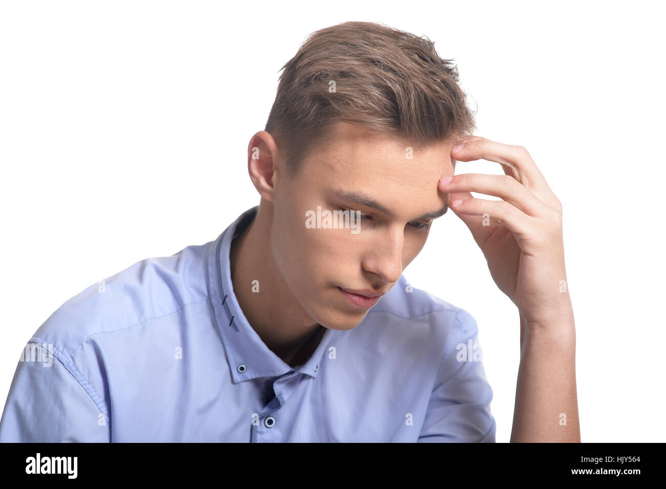 young man making facial expression Stock Photo - Alamy