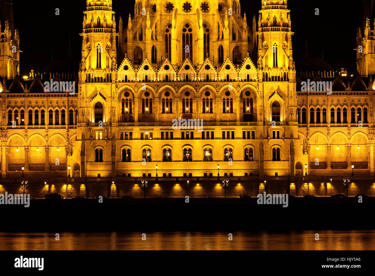 night, nighttime, parliament, style of construction, architecture Stock ...