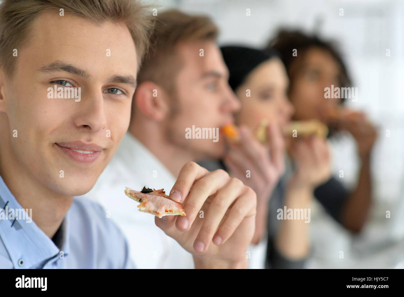 young people on break Stock Photo - Alamy