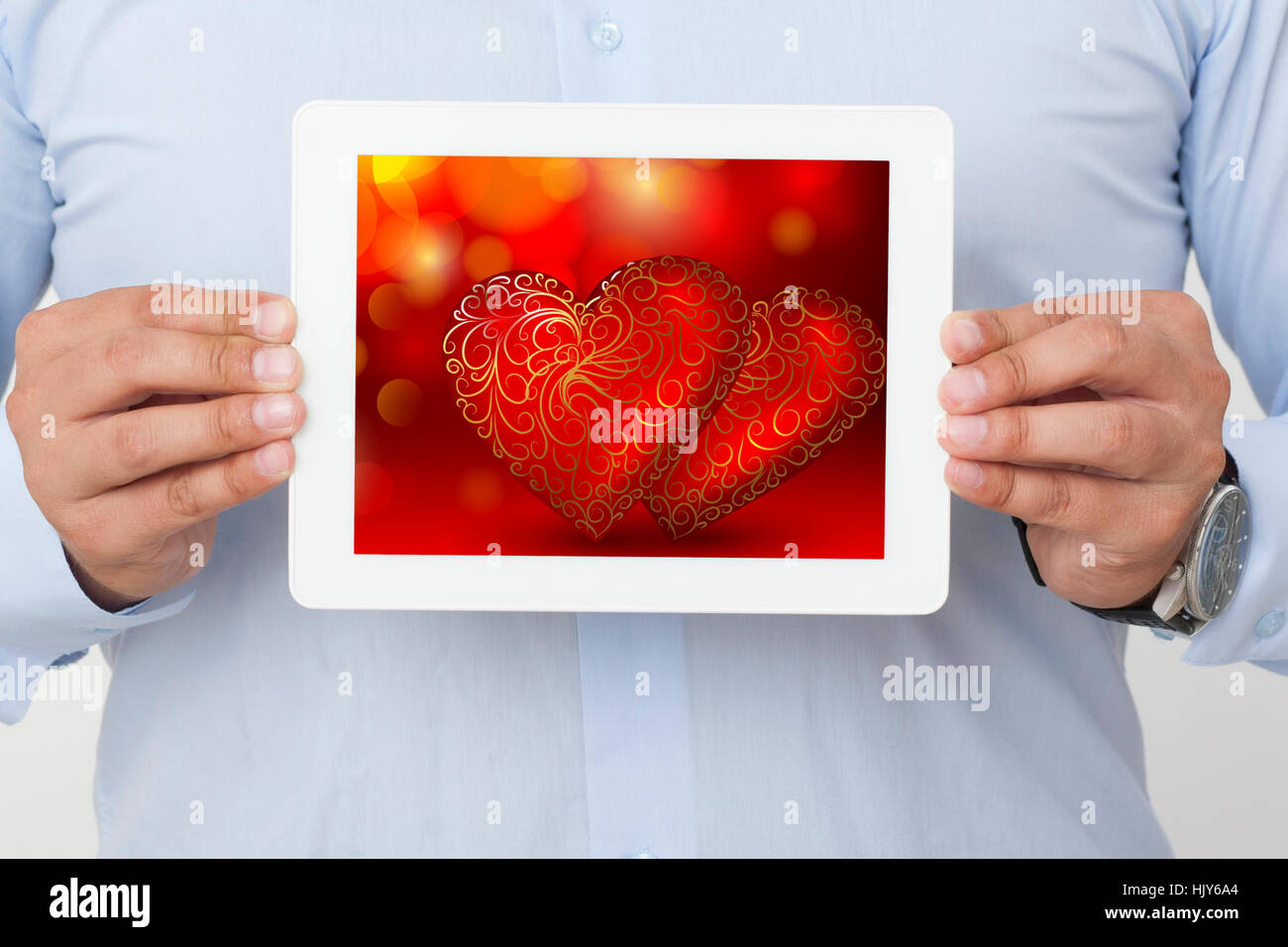 Valentine's Day and your business service , black background Stock ...