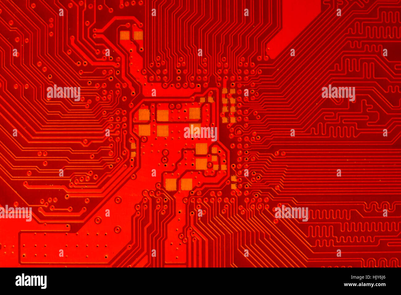 larger computer motherboard with paths Stock Photo - Alamy