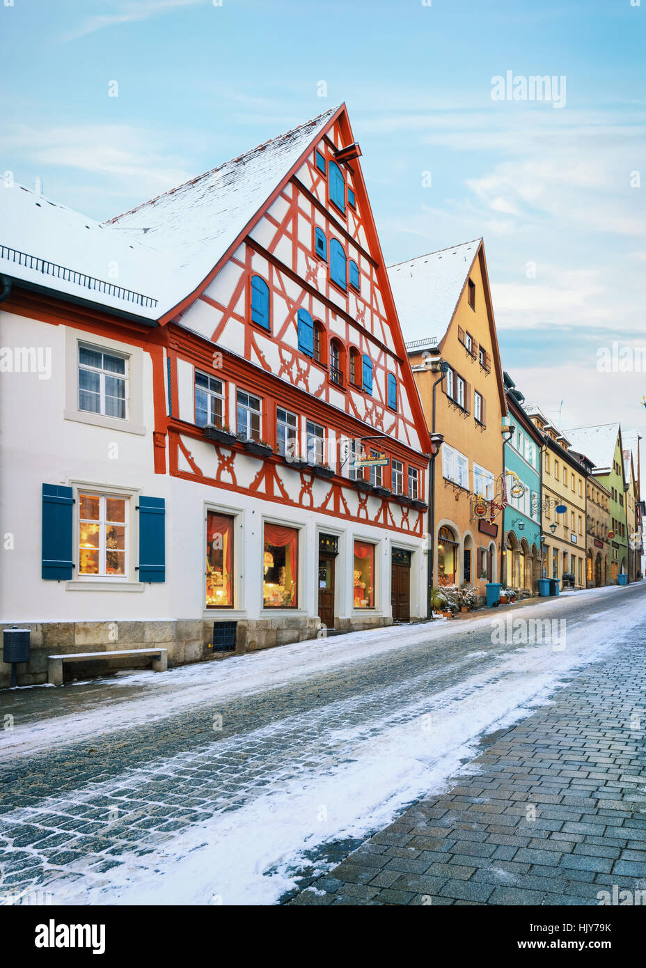 Medieval old Rothenburg ob der Tauber Stock Photo - Alamy