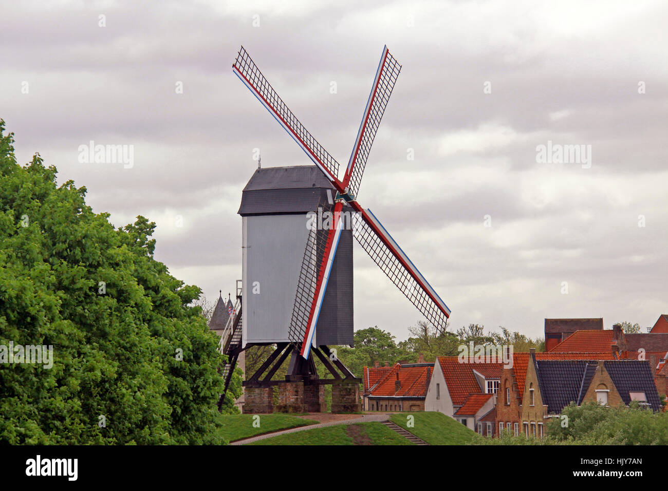 windmill, flanders, bruges, belgium, windmill, mill, world cultural ...
