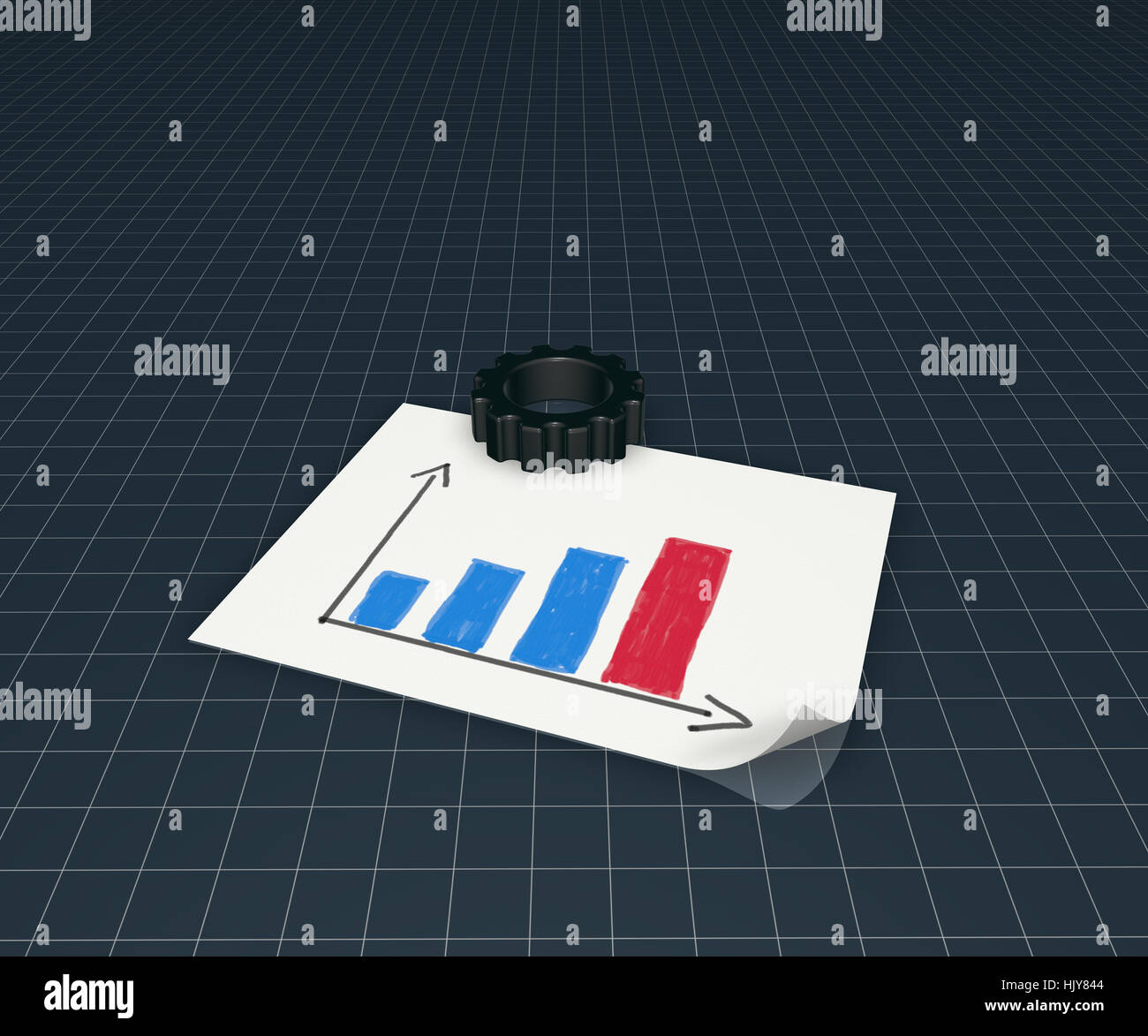 wheel, cogwheel, growth, diagram, bar chart, nascency, development ...