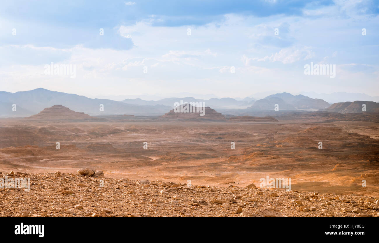 Desert landscape background global warming concept Sinai, Egypt Stock ...