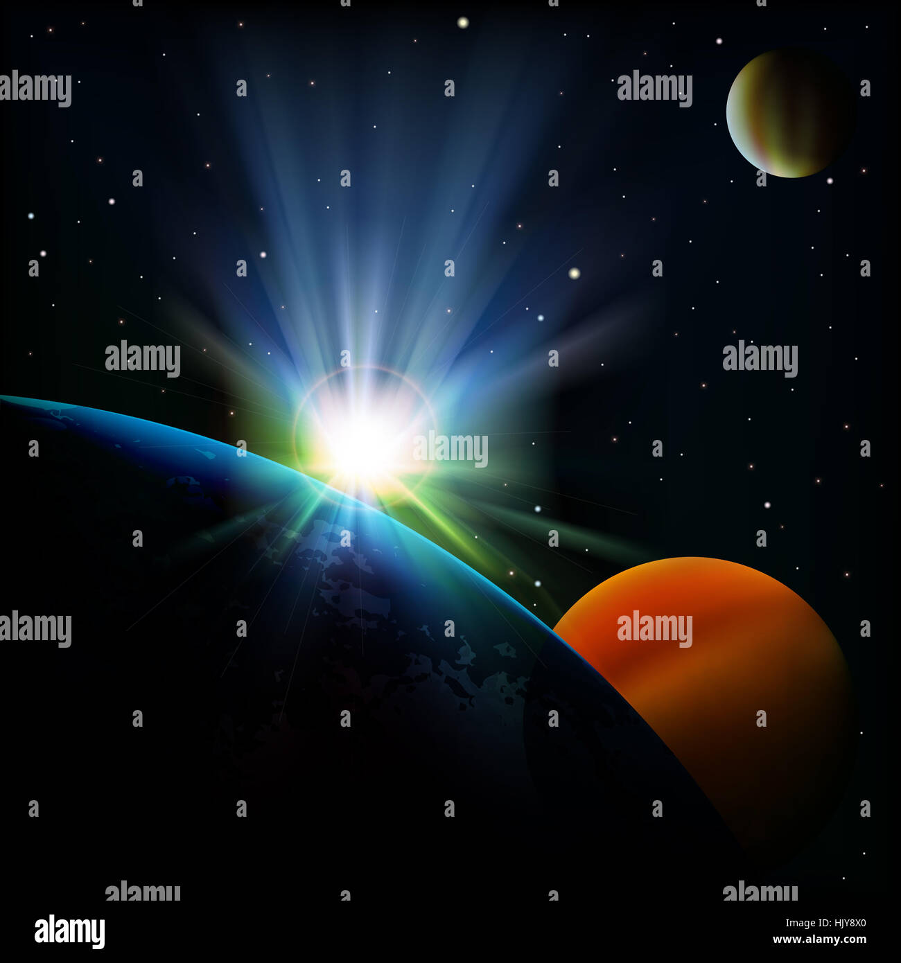 sunset, cloud, sunrise, sunlight, globe, planet, earth, world ...
