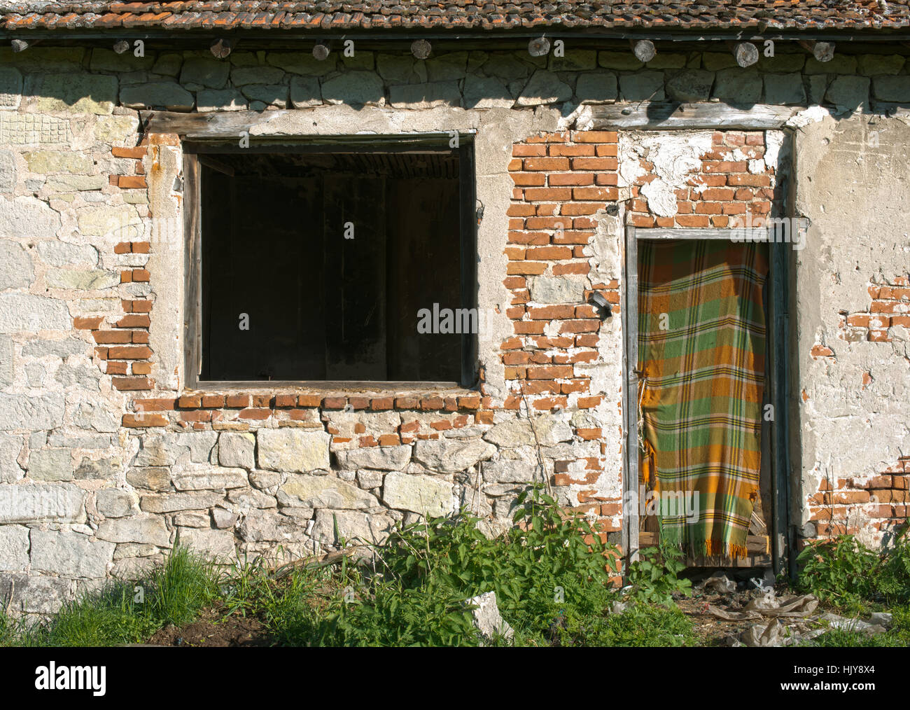 house, building, stone, window, porthole, dormer window, pane, room ...
