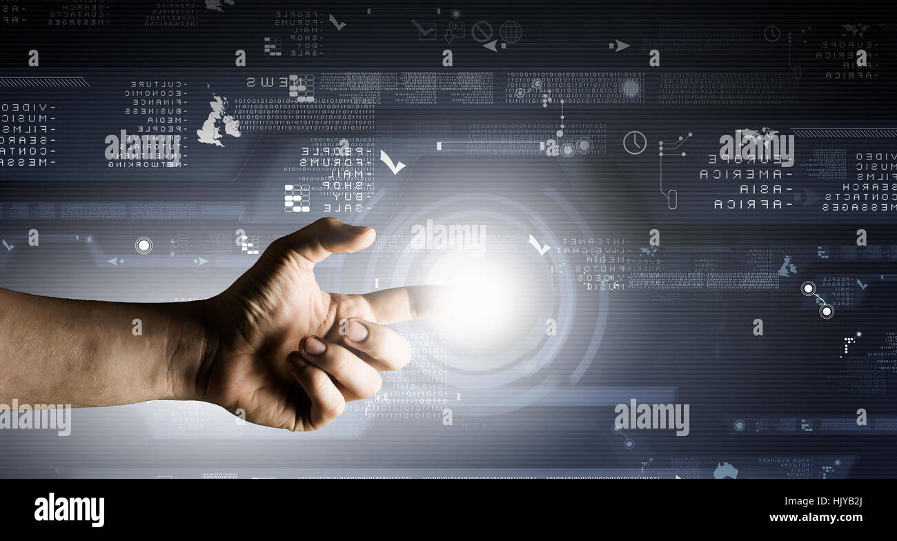 High tech touch screen technology hi-res stock photography and images ...