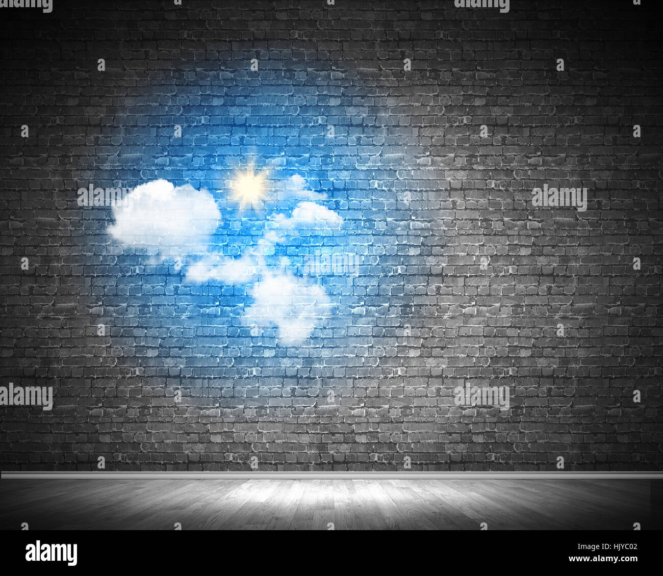Sun on wall background hi-res stock photography and images - Alamy