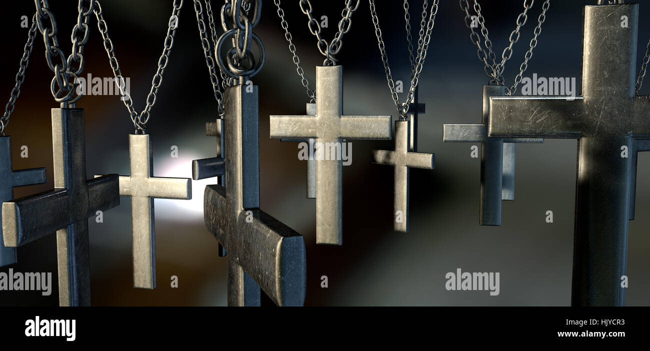 religion, belief, cross, chain, iron, steel, metal, catholic, necklace ...