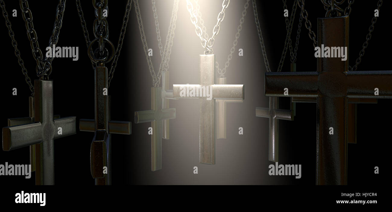religion, belief, cross, chain, iron, steel, metal, catholic, necklace ...