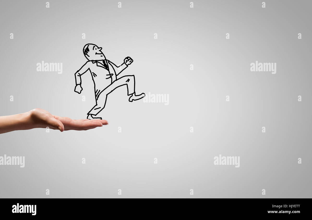 Running away scared human hi-res stock photography and images - Alamy