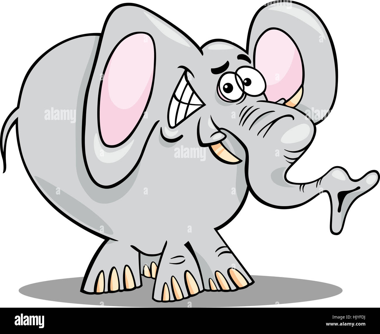 animal, elephant, illustration, African, funny, delighted, unambitious ...