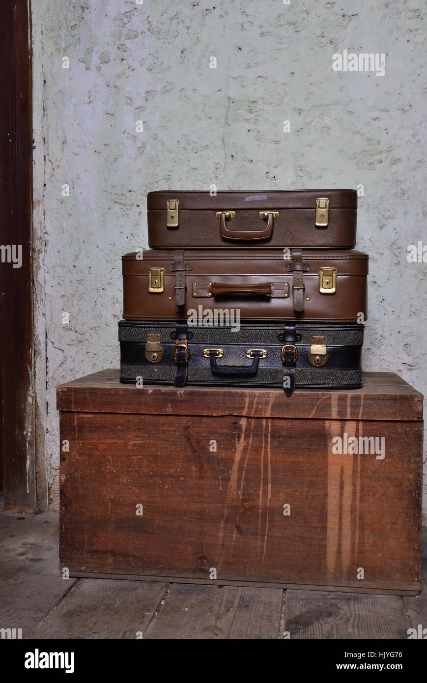 old suitcases nostalgia Stock Photo - Alamy