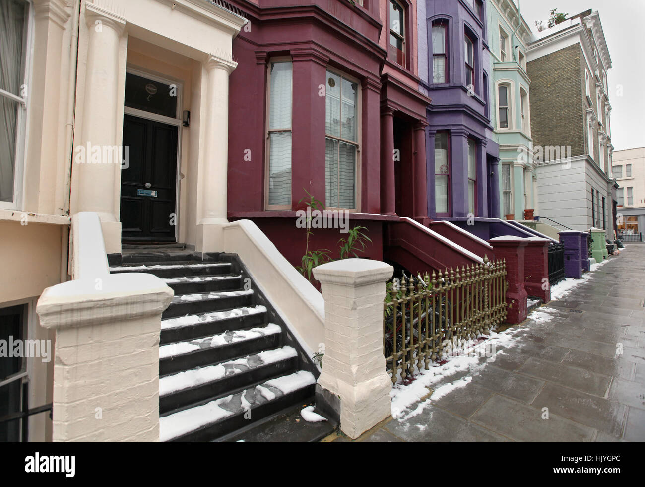 house, building, closeup, london, facade, colorful, exterior, street ...