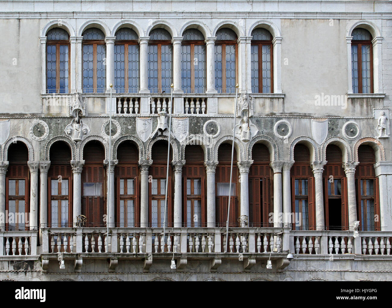 stone, window, porthole, dormer window, pane, balcony, facade, style of ...