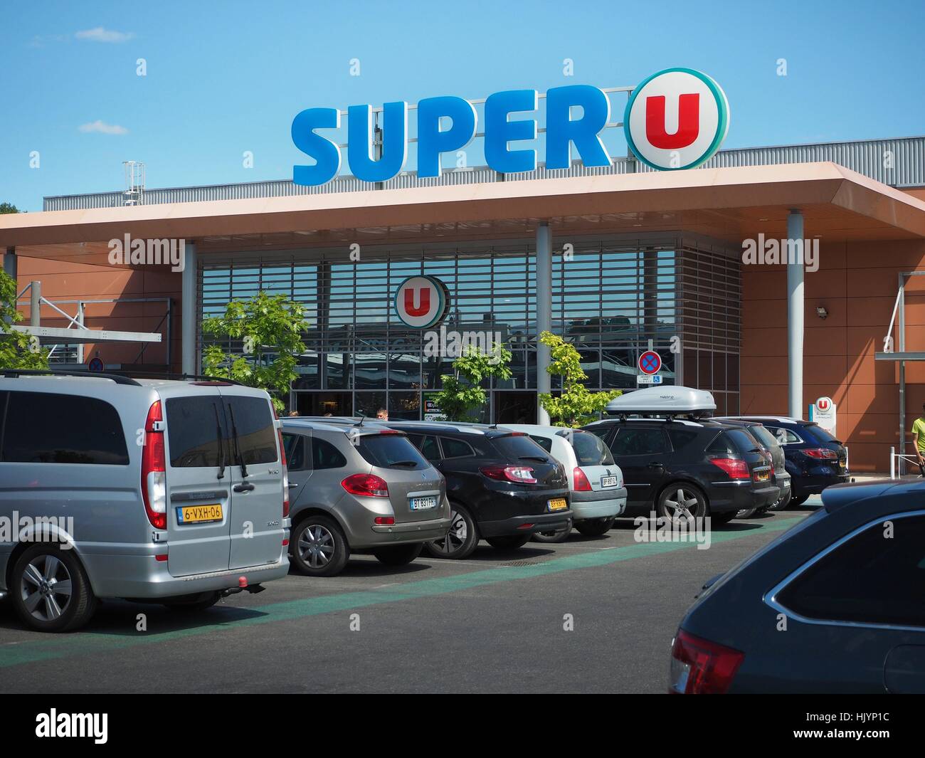 A Super U supermarket, pictured on July 27, 2015 in southern France ...