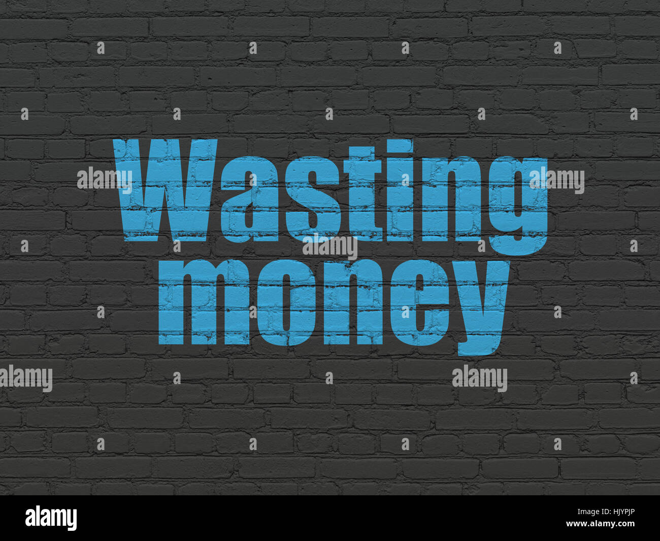 Money concept: Wasting Money on wall background Stock Photo - Alamy