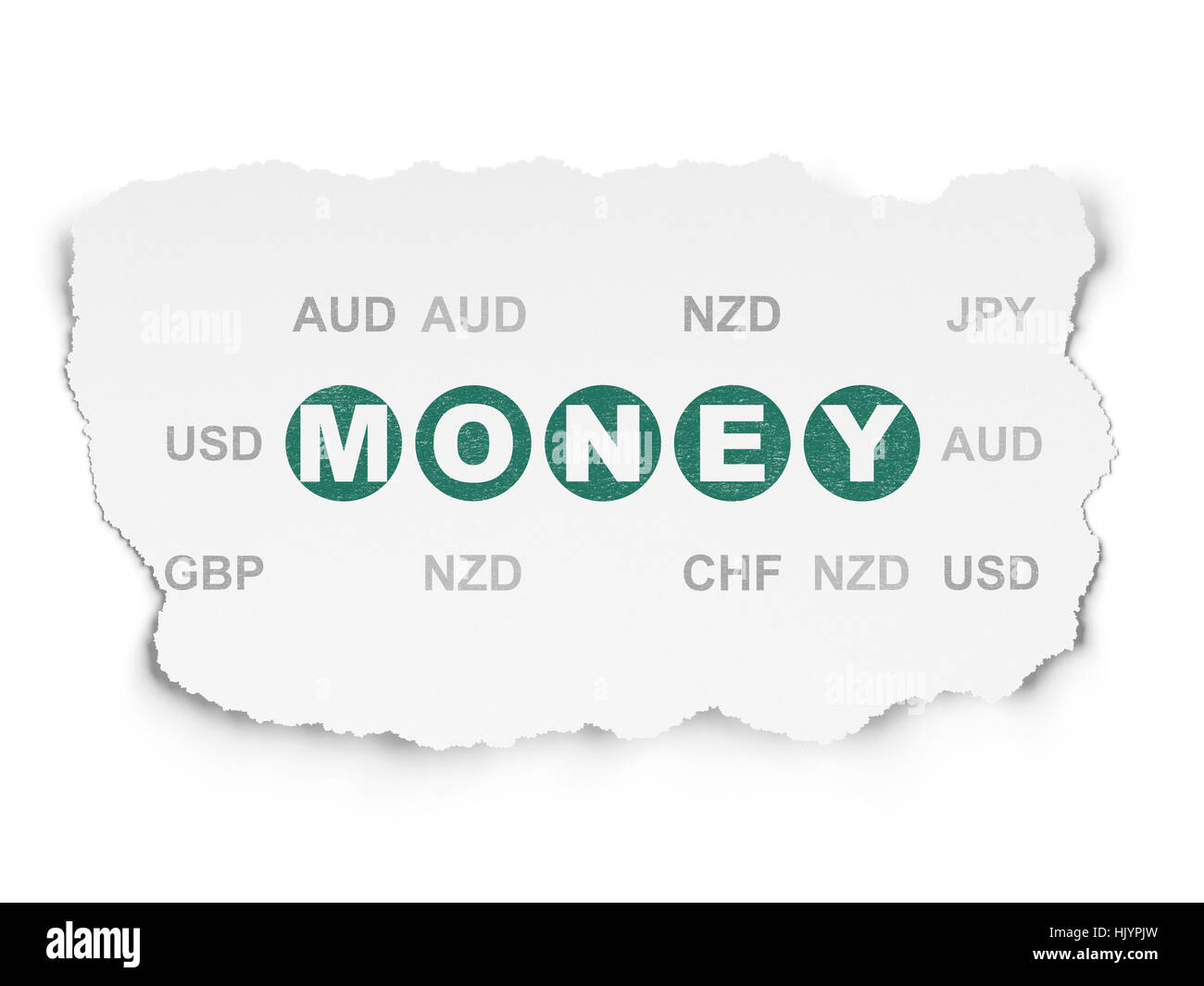 Money concept: Money on Torn Paper background Stock Photo - Alamy