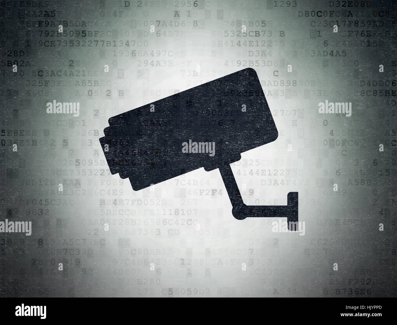 Privacy concept: Cctv Camera on Digital Data Paper background Stock ...