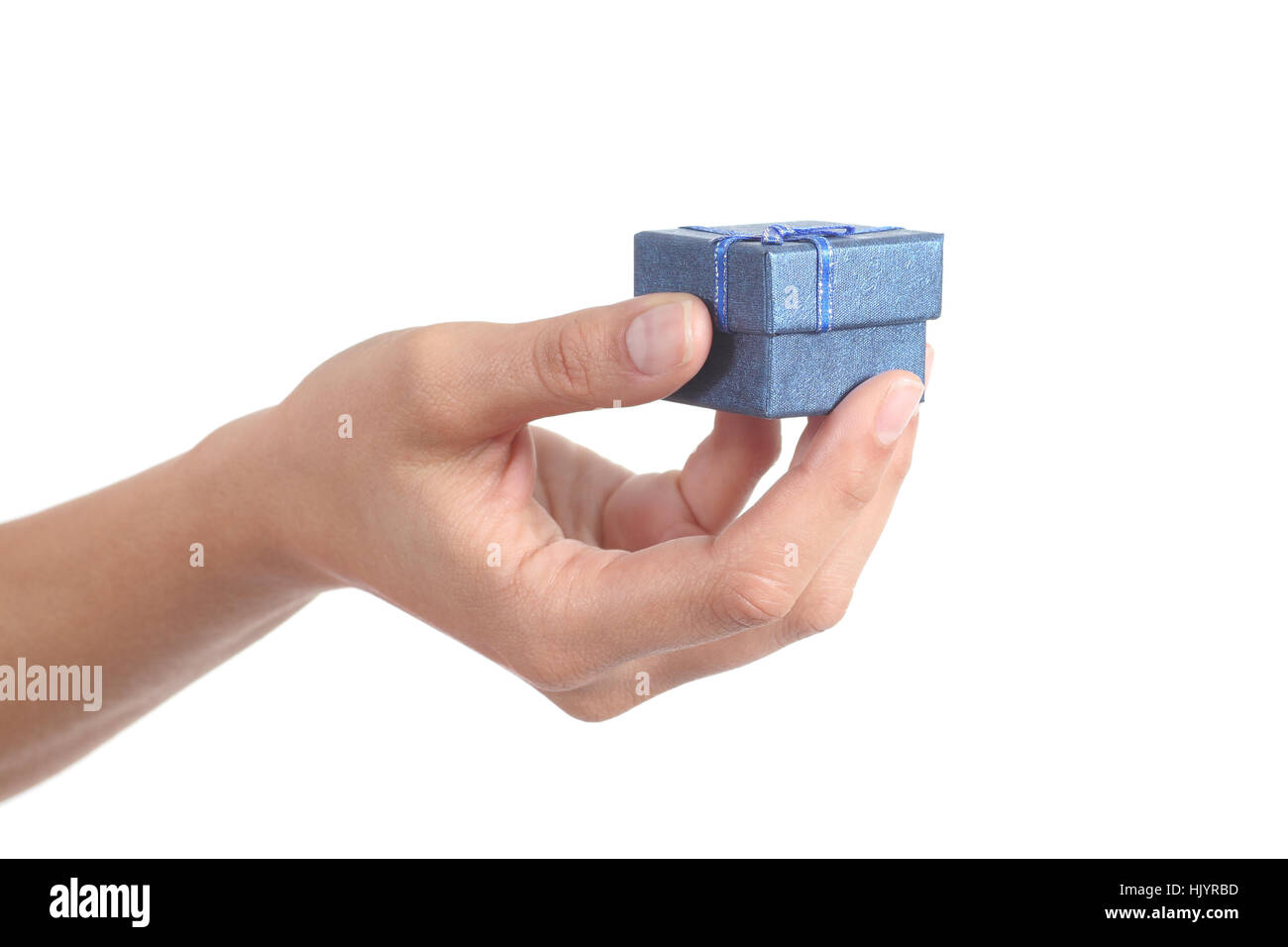present, gift, box, boxes, palm, imagining, hand, give, woman, blue ...