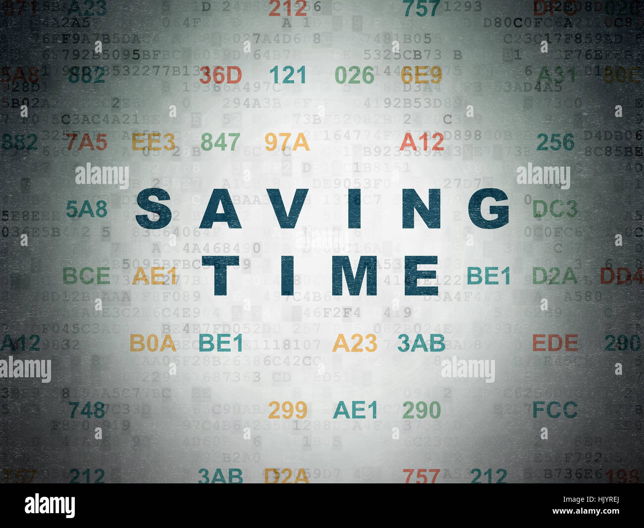 Time concept: Saving Time on Digital Data Paper background Stock Photo ...