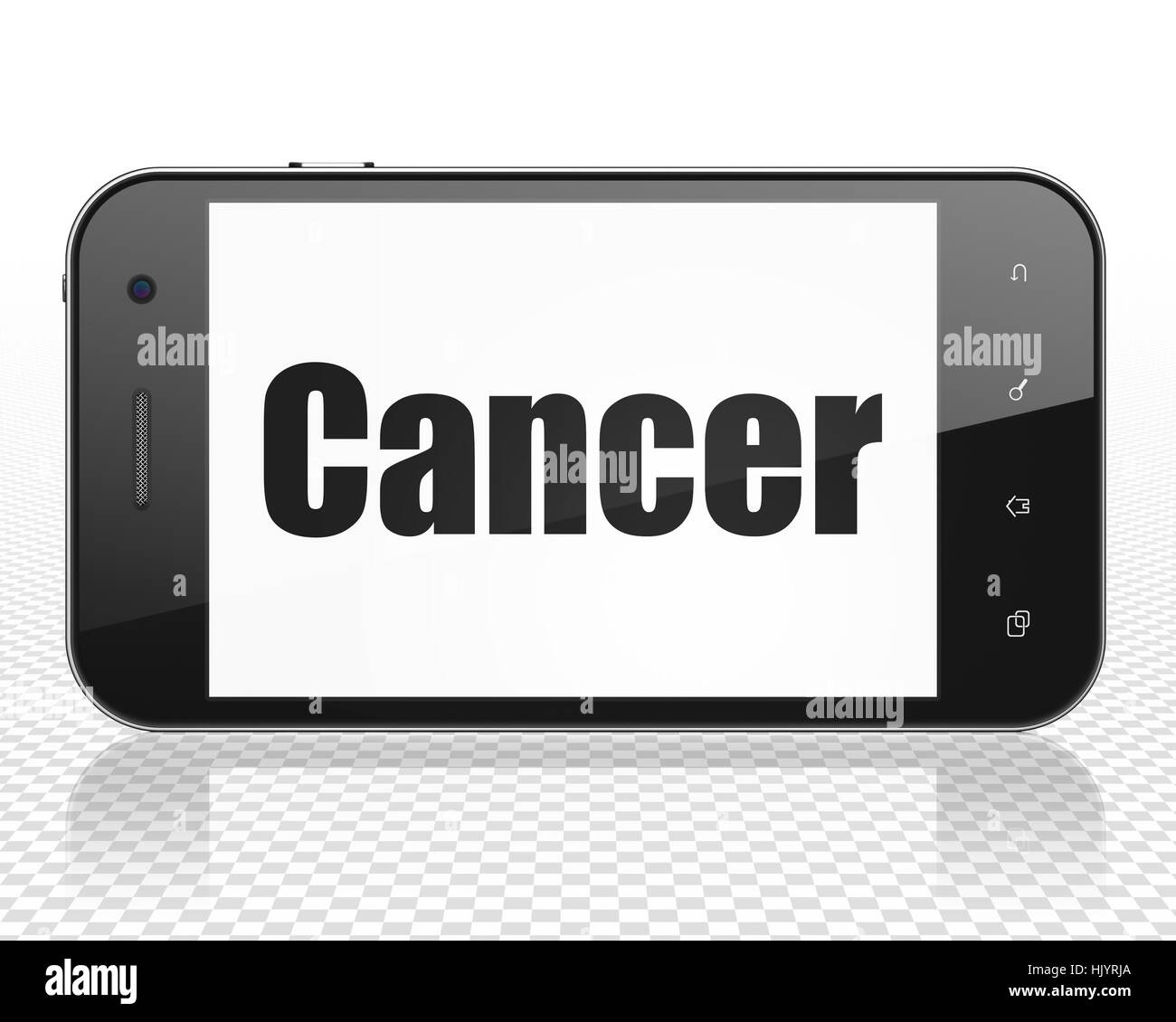 Healthcare concept: Smartphone with Cancer on display Stock Photo - Alamy