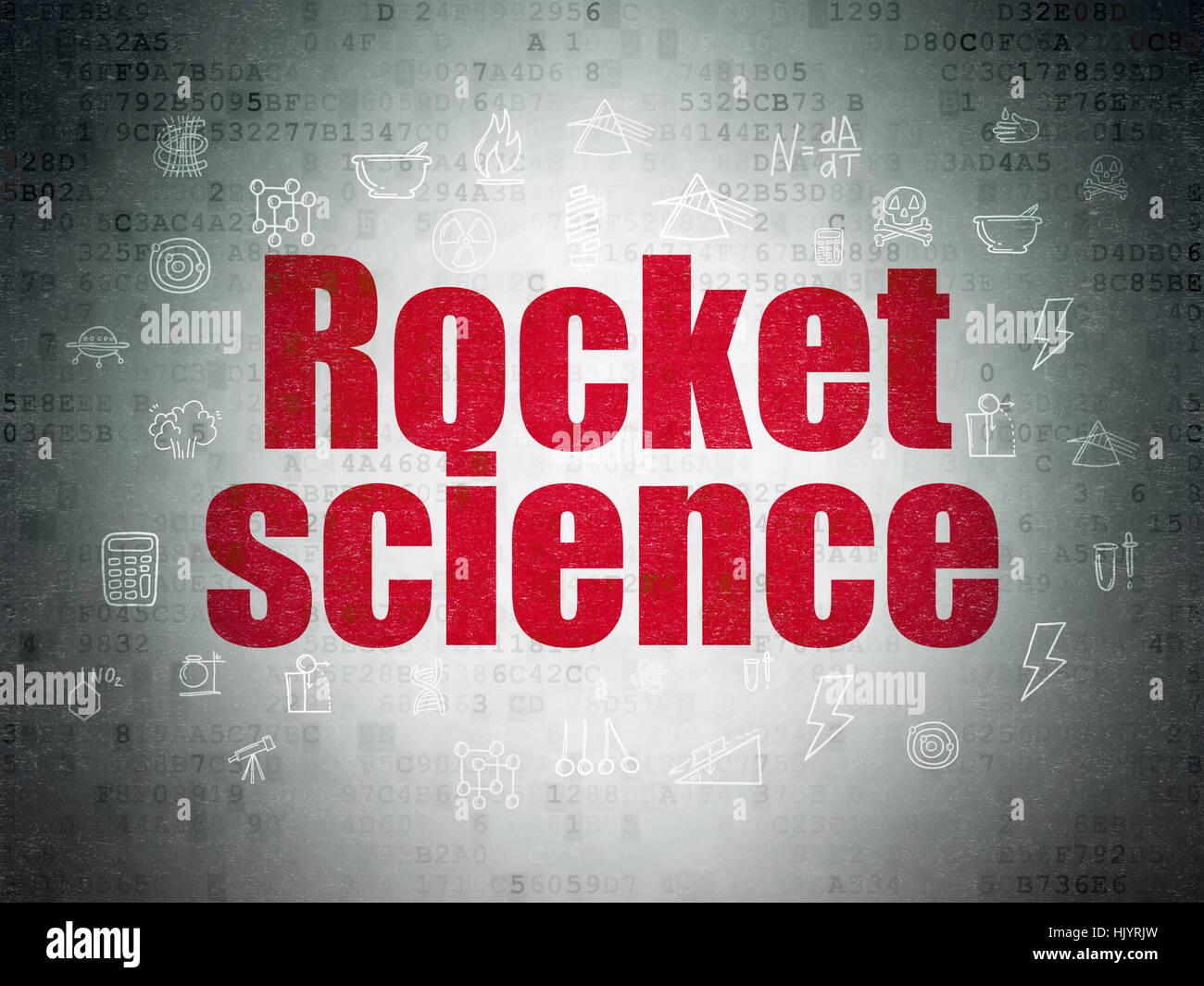 Science concept: Rocket Science on Digital Data Paper background Stock ...