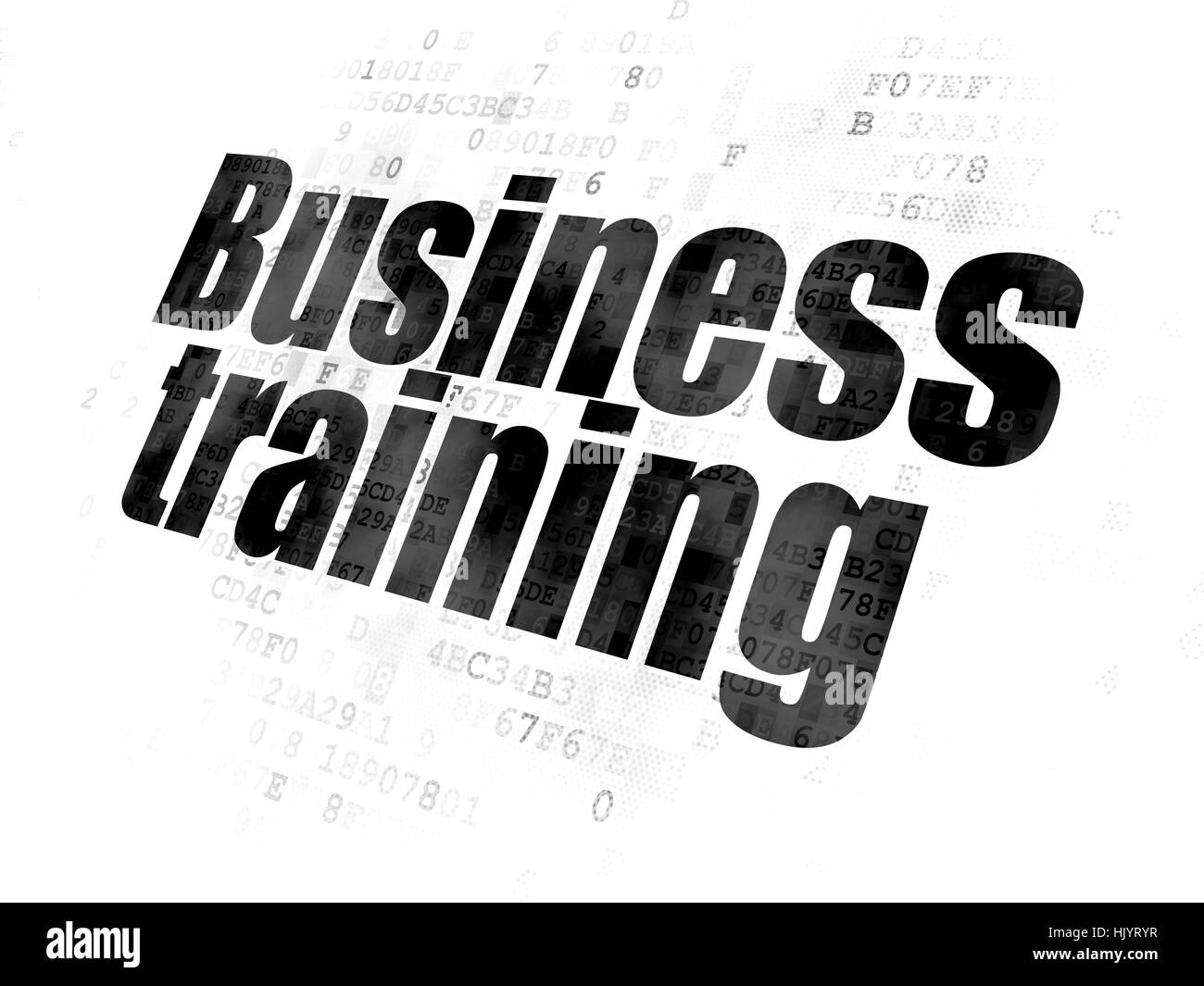 Learning concept: Business Training on Digital background Stock Photo ...