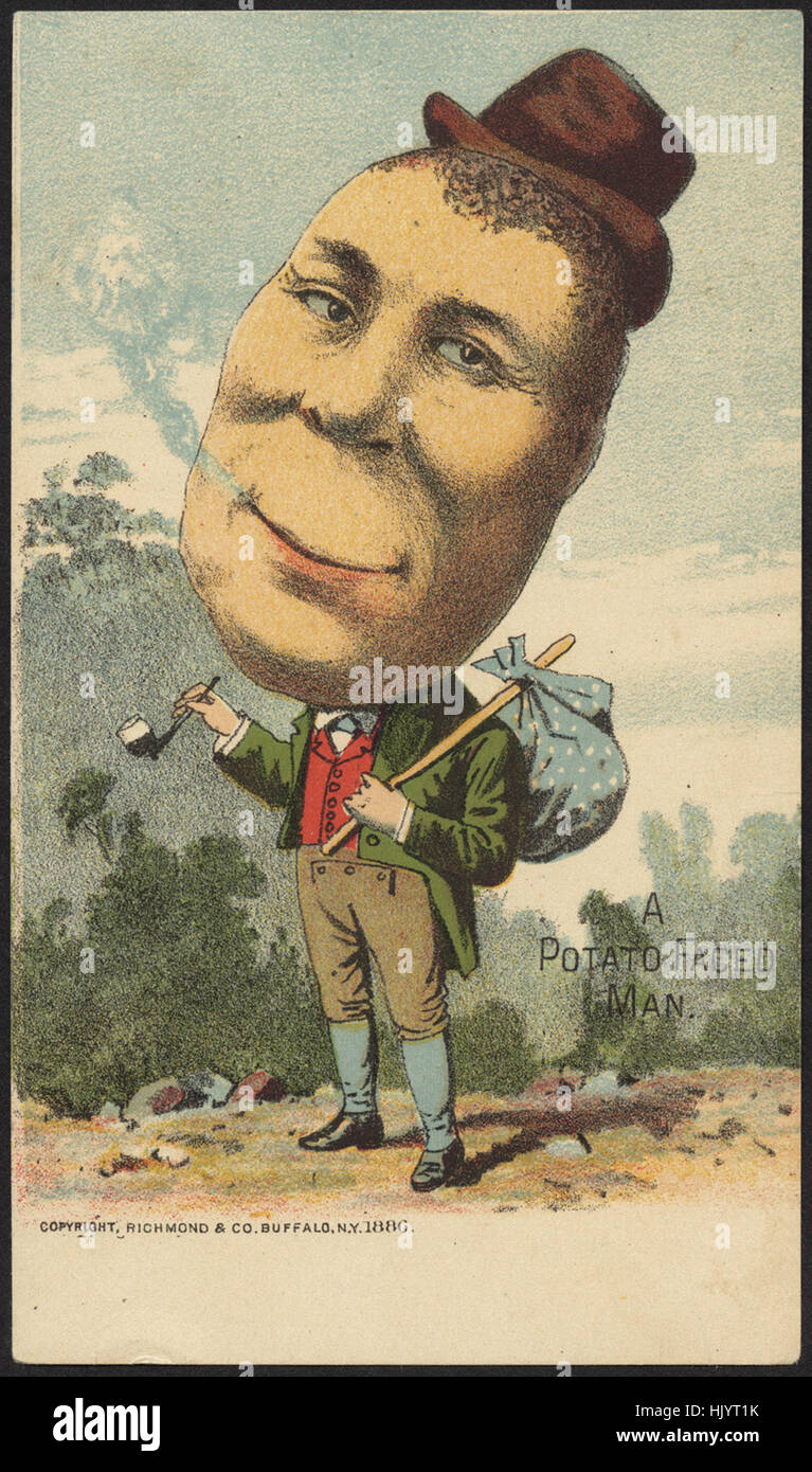 A potato faced man Stock Photo - Alamy