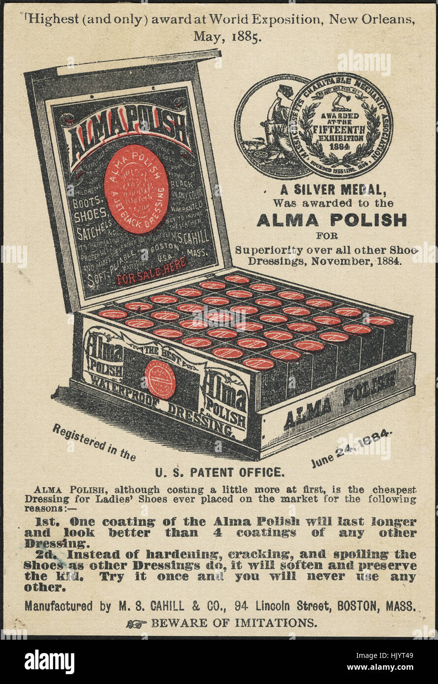 Alma Polish will preserve and soften the leather [back] Stock Photo - Alamy