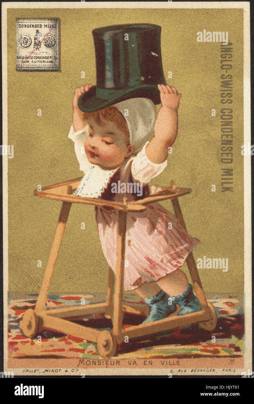 Anglo-Swiss Condensed Milk - Monsieur va en ville Stock Photo - Alamy