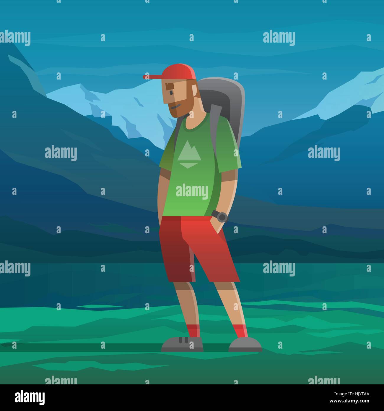 High red cap Stock Vector Images - Alamy