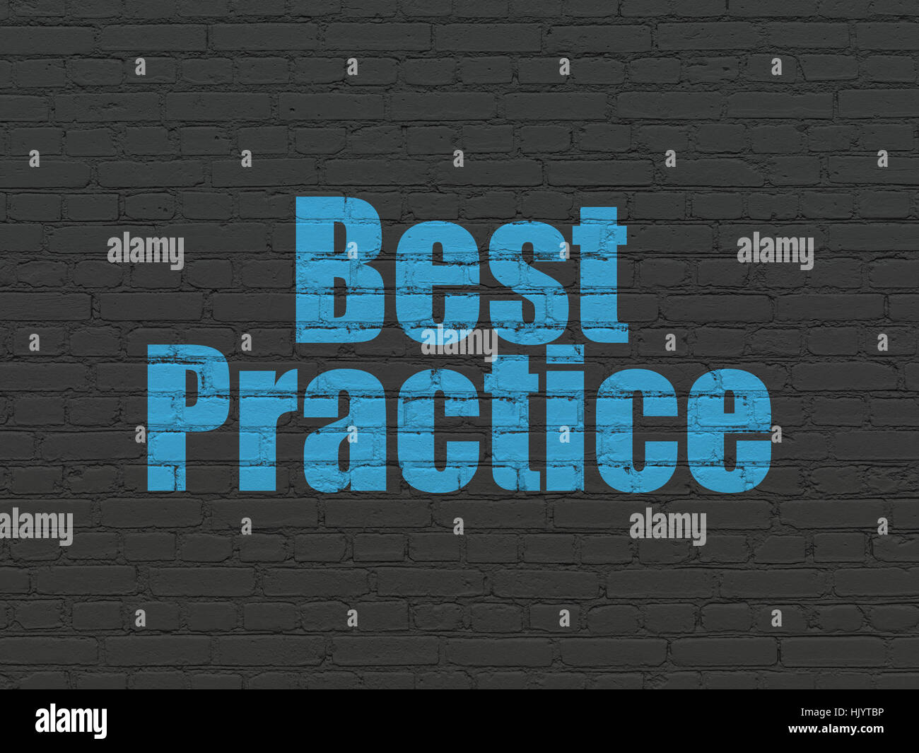 Learning concept: Best Practice on wall background Stock Photo - Alamy