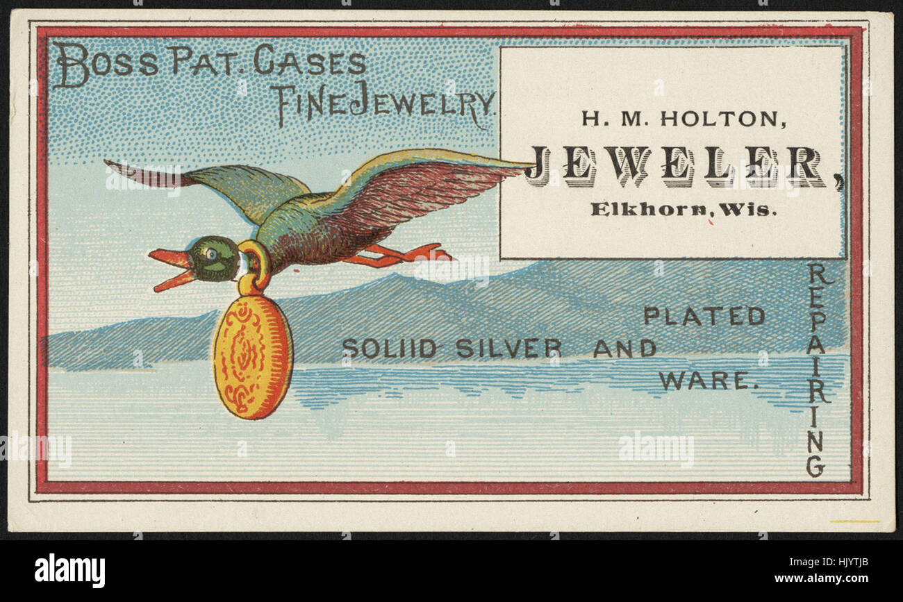 Boss pat. cases, fine jewelry, solid silver and plated ware. Repairing ...