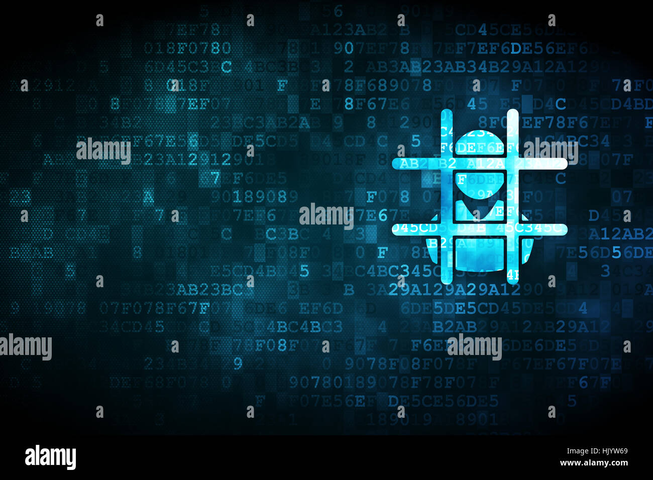 Law concept: Criminal on digital background Stock Photo - Alamy