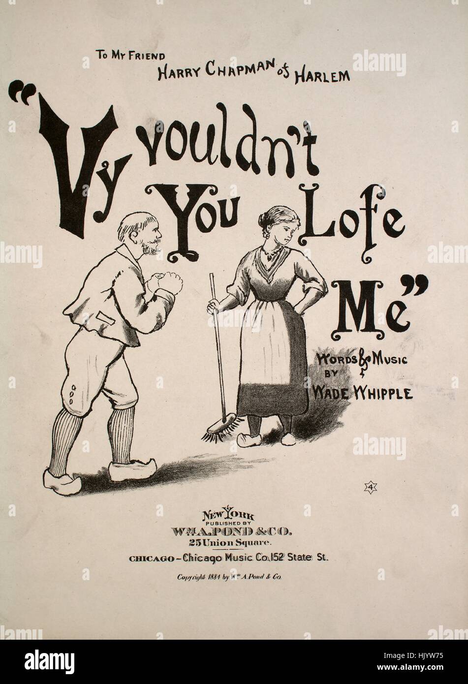 Sheet music cover image of the song 'Vy Vouldn't You Lofe Me Serio ... Sheet music cover image of the song 'Vy Vouldn't You Lofe Me Serio ...