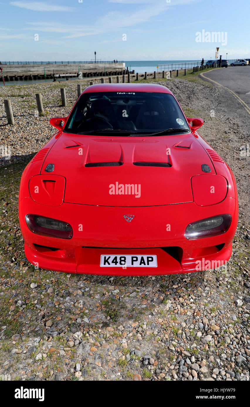 1992 Mazda RX7 modified and tuned Japanese sports car, fitted with a ...