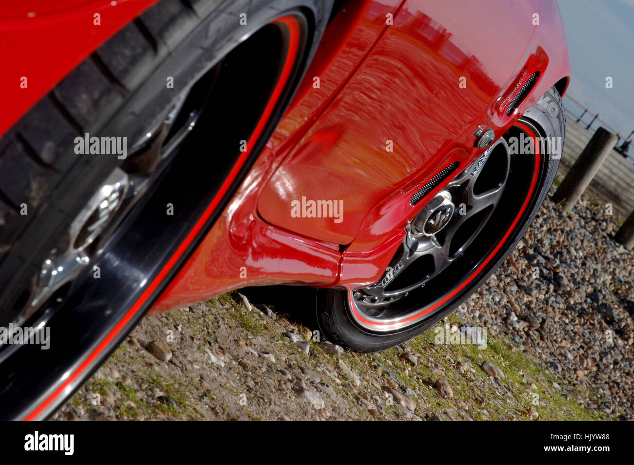 1992 Mazda RX7 modified and tuned Japanese sports car, fitted with a ...