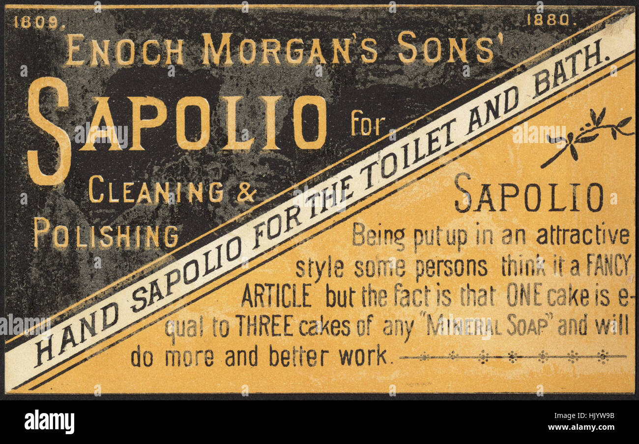 Clean house with Sapolio. [back] Stock Photo - Alamy