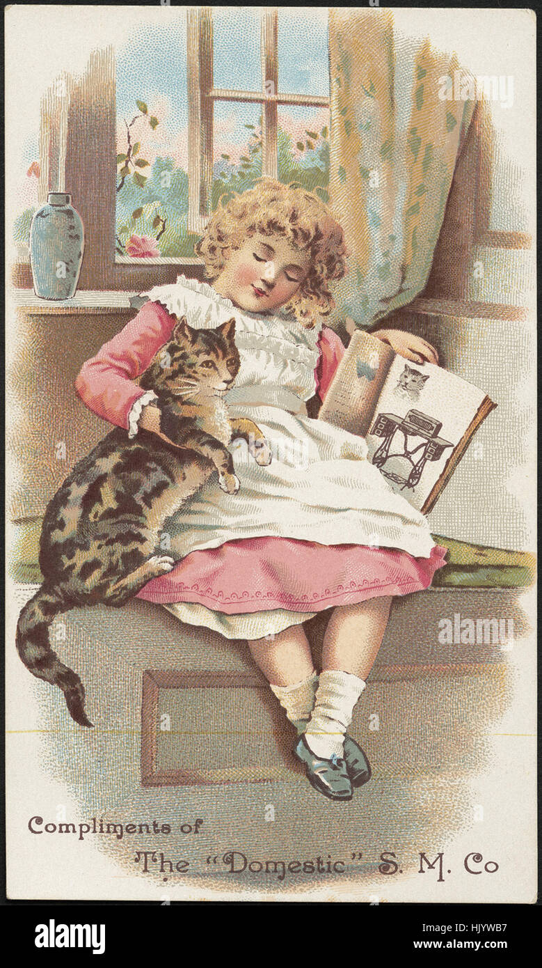 Compliments of the 'Domestic' (front Stock Photo - Alamy