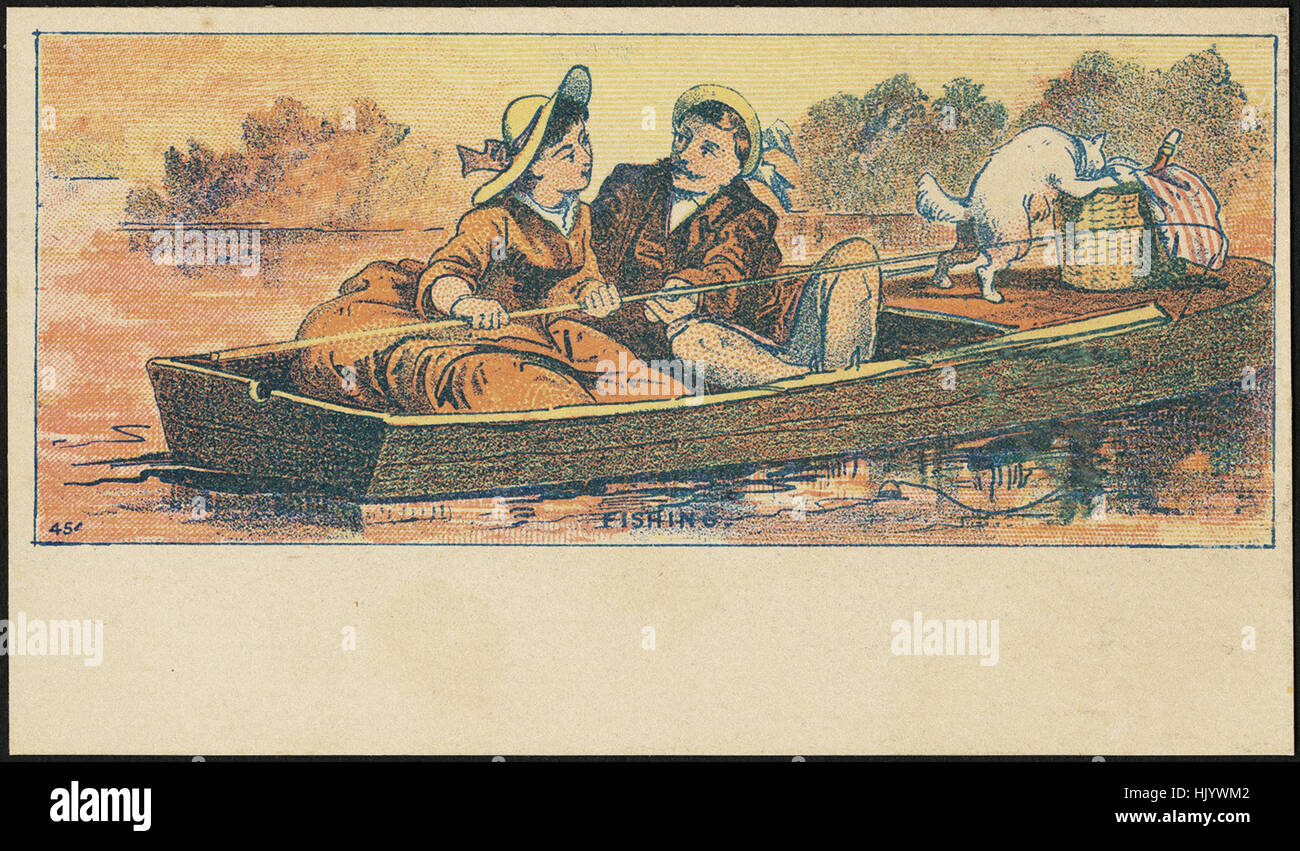 Vintage cards fishing hi-res stock photography and images - Alamy