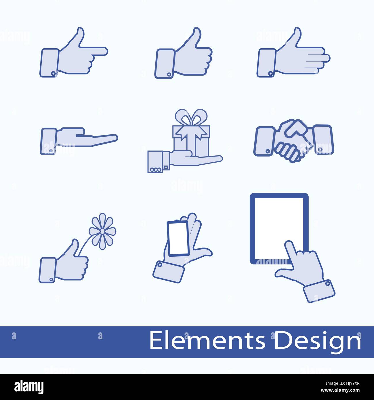 Hand reaching into box Stock Vector Images - Alamy