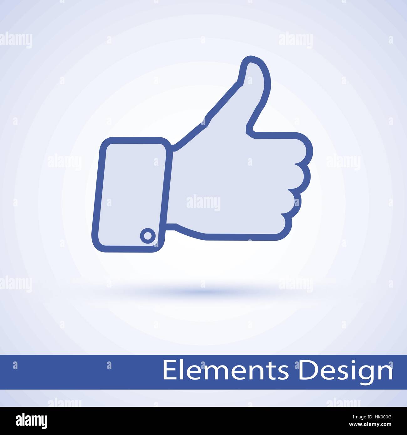 Thumbs up icon. Hand sign encouragement, success, victory, good job ...