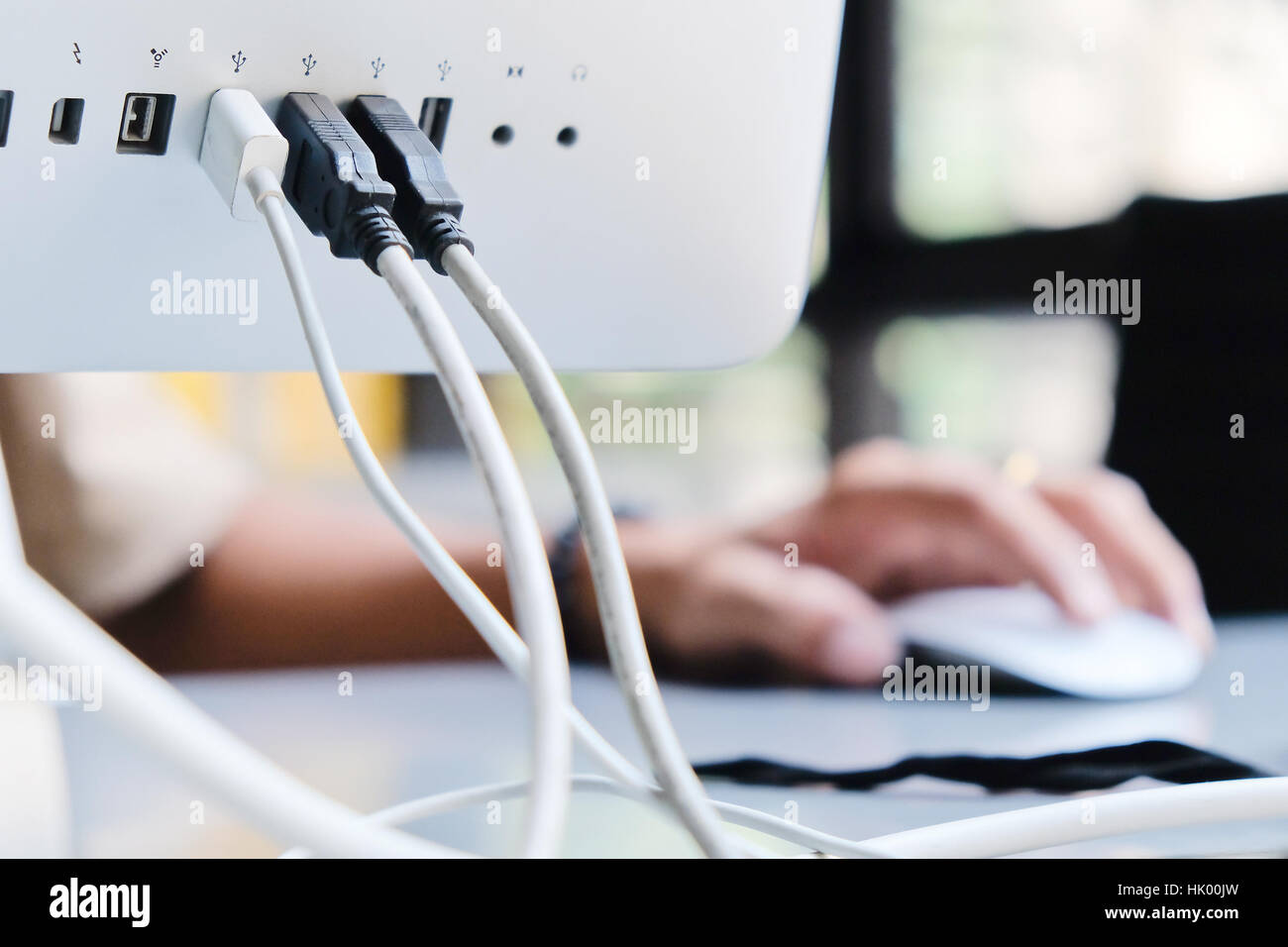 Computer monitor port Stock Photo - Alamy